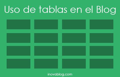 Tablas O Celdas Tipo Excel En Blogger