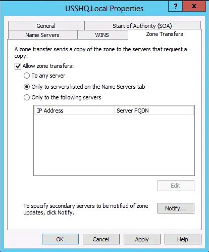 How To Configure A DNS Secondary Zone In Windows Server
