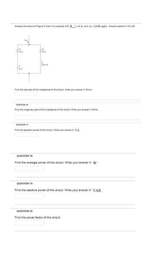 Solved Analyze The Circuit Of Figure 2 When It Is Supplied Chegg Com