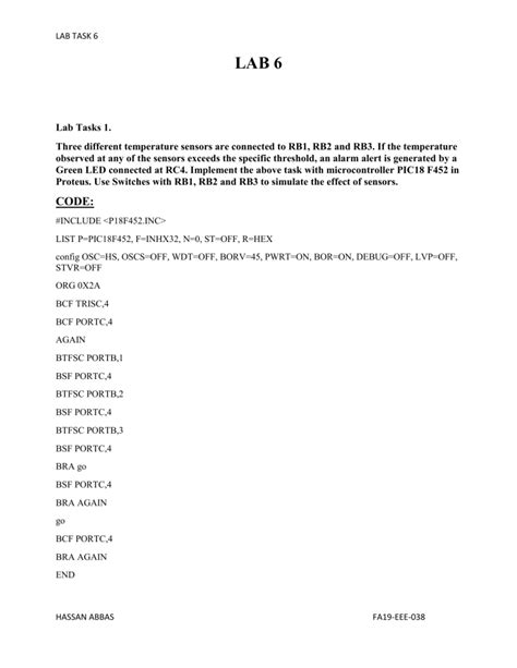 Pic18f452 Microcontroller Lab Temperature Sensors And Led Alarms