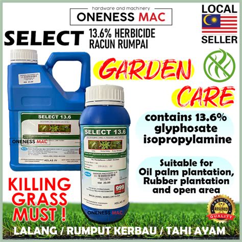 Select Herbicide 136 1 Liter 4 Liter Garden Racun Rumput