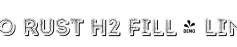 demo intro rust h2 fill 2 line shade regular free fonts helvetica