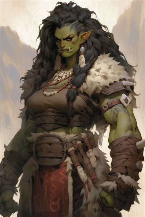 Pin by mariá on Raças Oficiais RPG Tormenta Female orc Barbarian