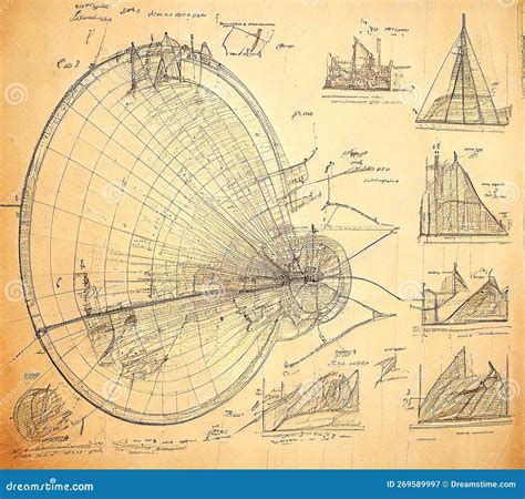 A Vintage Mathematics Background With Hand Drawn Equations Formulas
