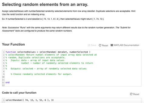 Solved Selecting Random Elements From An Array Assign