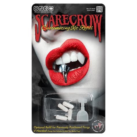 Deluxe Customizing Kit Re Fill For Scarecrow Vampire Fangs