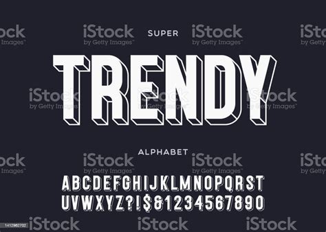 벡터 유행 알파벳 3d 굵게 인쇄 술 Sans Serif 스타일 3차원 형태에 대한 스톡 벡터 아트 및 기타 이미지 3차원 형태 개체 그룹 기하 도형 Istock
