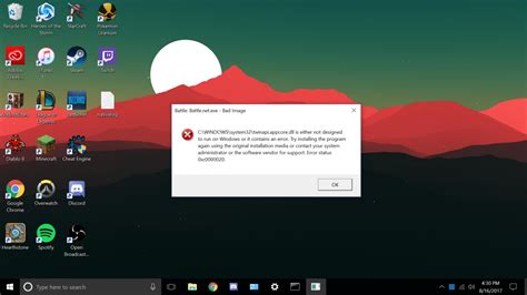C Windows System Twinapi Appcore Dll Bad Image Error Windows