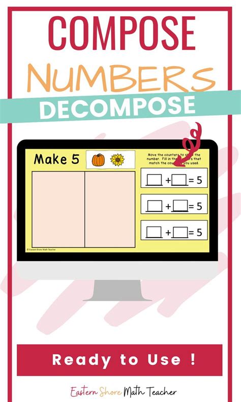 Compose And Decompose Numbers To 10 Kindergarten Math Activities First Grade Math Worksheets
