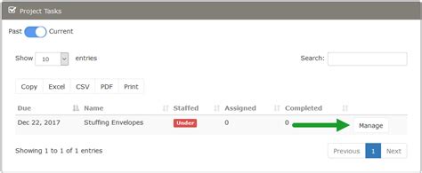 Manually Manage Assignments On A Project Task Volunteermatters Support