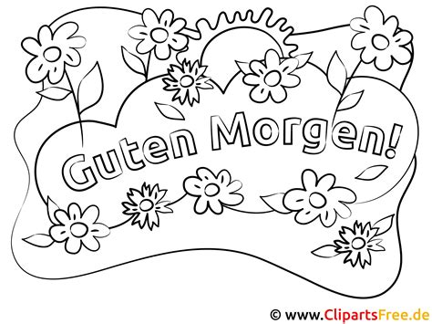 Blumen Guten Morgen Ausmalbilder Kostenlos