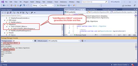Entity Framework Core In Net Core Mysql Code First Migration