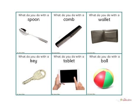 Object Function Vocabulary Cards Photo By The Speech Buzz Tpt