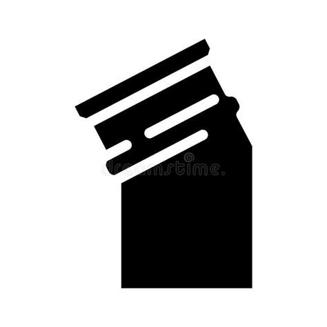 Fuel Pipeline Glyph Icon Vector Illustration Stock Illustration