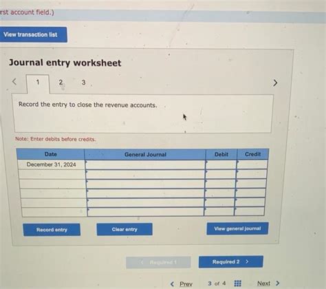 Solved Required 1 Prepare The Necessary Closing Entries