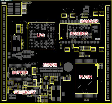 lpc1788 with sdram and flash layout