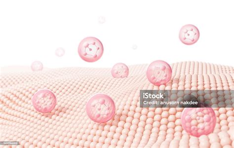 처진 피부 세포에 화장품 세럼 오일 드롭 피부 수리 모이스처라이저 콜라겐 세럼 광고 배경 사용 준비 3d 렌더링 0명에 대한