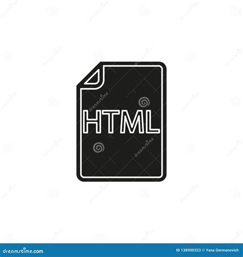 Download Html Document Icon Vector File Format Symbol Stock Vector Illustration Of Save