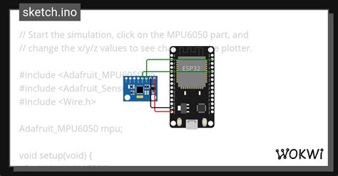 C8 Esp32 I2c Mpu6050 Wokwi Esp32 Stm32 Arduino Simulator