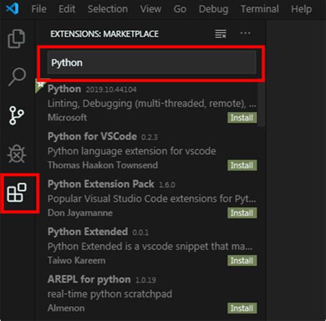 Visual Studio Code Python環境建置