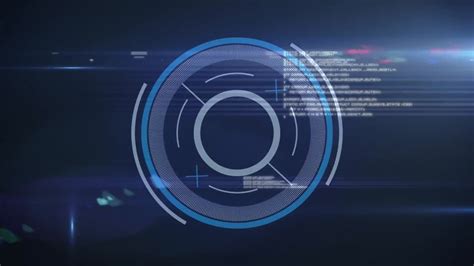 Premium Stock Video Animation Of Lens Flares With Loading Circles And