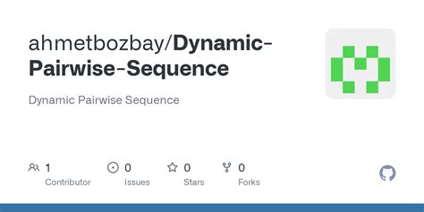 Github Ahmetbozbaydynamic Pairwise Sequence Dynamic Pairwise Sequence