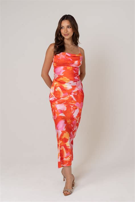 Marisol Print Midi Party Dress All About May