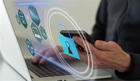 Cybersecurity And Privacy Concepts To Protect Data Lock Icon And Internet Network Security