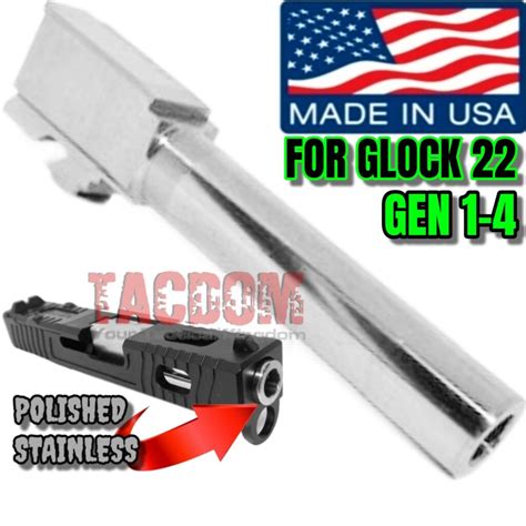 Usa 9mm Conversion Barrel For Glock 22 Gen 1 2 3 4 Finish Stainless