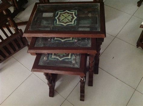 Tiled Top Nest Table Set