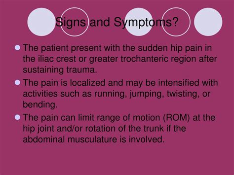 Ppt Hip Pointer Injuries Powerpoint Presentation Free Download Id 1937770
