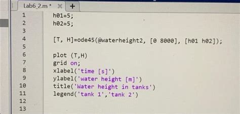 Solved MATLAB Hello Does Anyone Know How To Solve This Task Chegg Com
