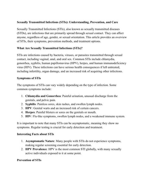 Ppt Common Stis Recognizing The Signs And Seeking Treatment