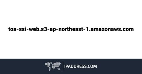 Toa Ssi Webs3 Ap Northeast Dns Ip And Website Info