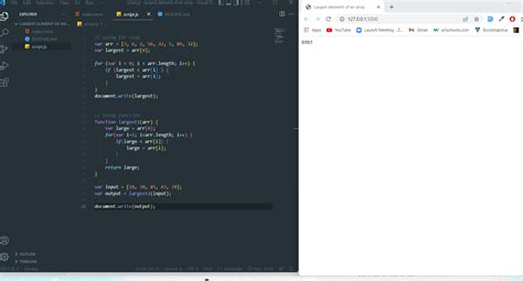 Github Mdrafiq Largest Element An Array