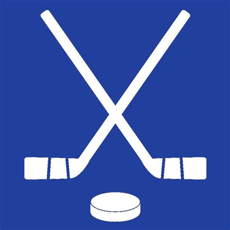 Crossed Hockey Sticks Vector