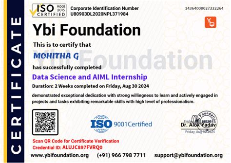 Data Science And Aiml Internship 15days Pdf