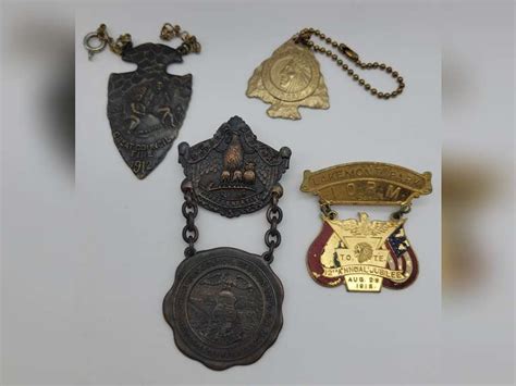 Wonderful Group Of I O R M Improved Order Of Red Men Figural Council