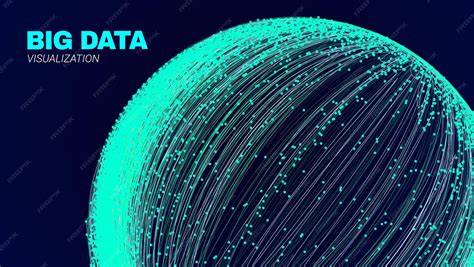 Premium Vector Technology Background With Big Data Fractal