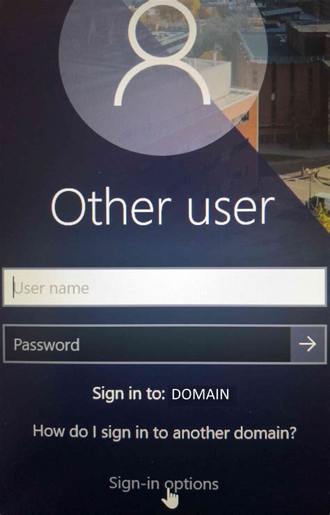 Sign In Options Not Showing When Logging In As Sophos Safeguard User