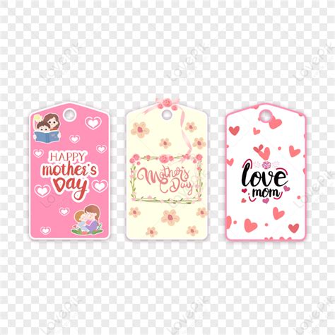 어머니의 날 핑크 일러스트 레이블 꽃 활입니다백그라운드낭만적 인 Png 일러스트 무료 다운로드 Lovepik