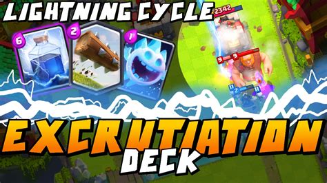 Super Defense Lightning Log Cycle Deck Clash Royale Youtube