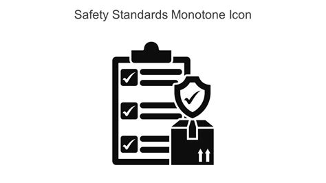 Safety Standards Monotone Icon In Powerpoint Pptx Png And Editable Eps Format Ppt Template