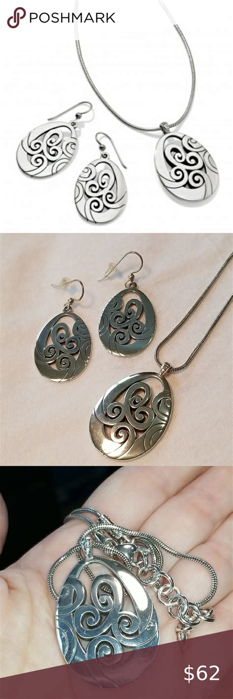 Brighton Mingle Collection Necklace And Ears Set Brighton Jewelry