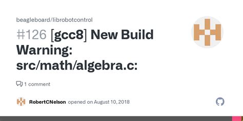 [gcc8] new build warning src math algebra c · issue 126
