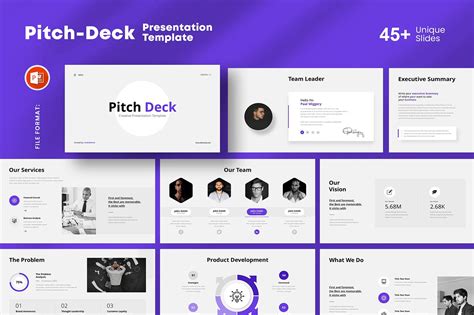 Pitch Deck Presentation Template Behance