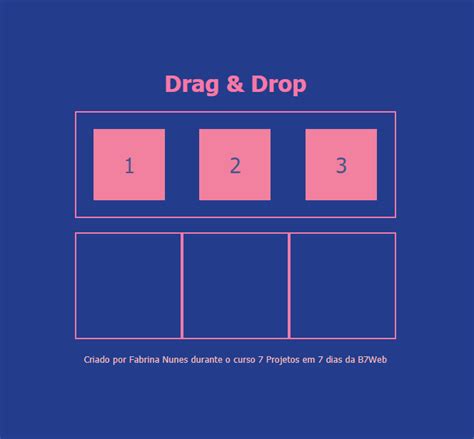 GitHub Fabrinanunes Drag Drop Projeto Realizando Durante O Curso
