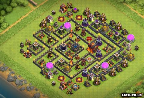 Town Hall 10 Th10 Trophywar Base V79 With Link 2 2020 Clash Of