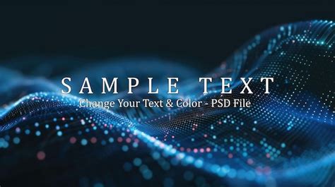 Abstract Digital Waveform Premium Ai Generated Psd