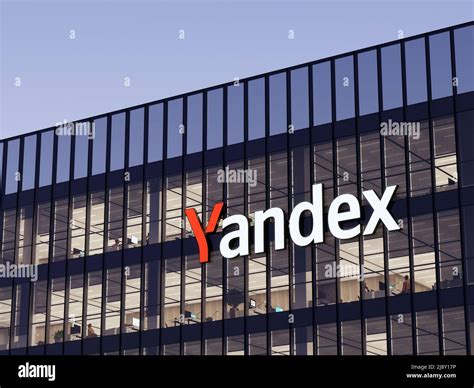 Moscow Russia May 2 2022 Editorial Use Only 3d Cgi Yandex Signage